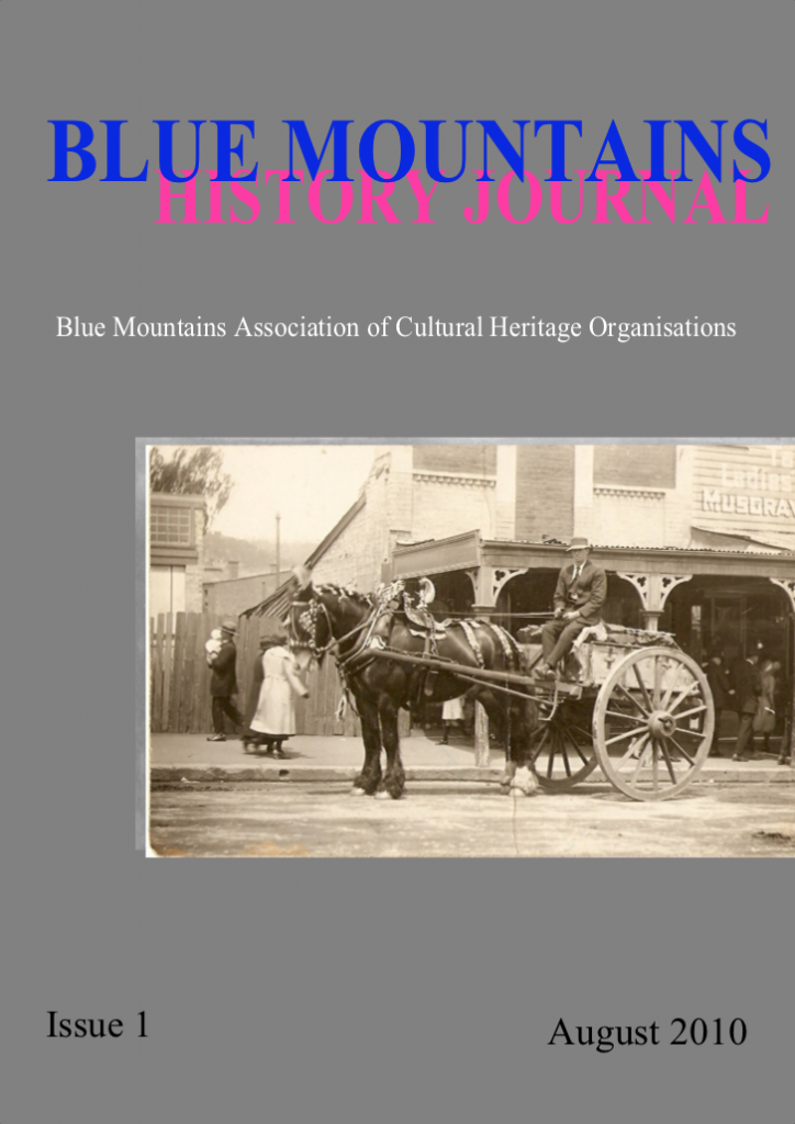 Blue Mountains Heritage | Journals