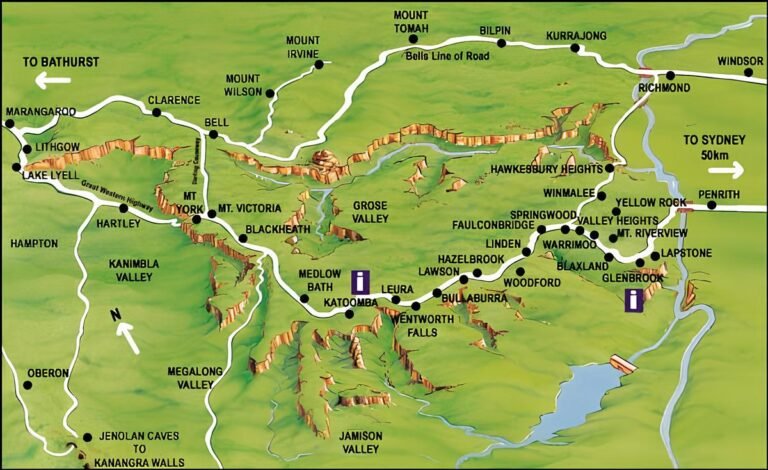 Blue Mountains Map - Blue Mountains Heritage